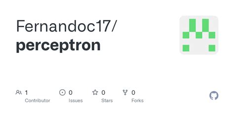 Github Fernandoc17perceptron