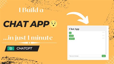 Build An Advanced Chat App In 1 Minute For You Using Chatgpt Openai