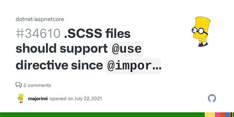 Scss Files Should Support `use` Directive Since `import` Is Obsolete