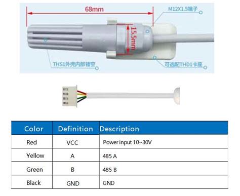 Temperature And Humidity Probe Modbus Output Abs Material Temperature And Humidity Probe Modbus Output Abs Material