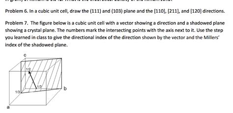 solved in a cubic unit cell draw the 111 and 103 plane