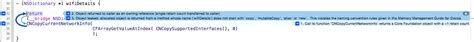 Objective C How To Fix Memory Leak In Custom Wifistatus File In Ios