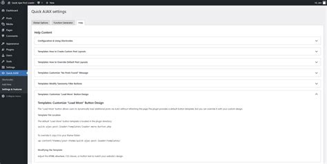 Quick Ajax Post Loader Wordpress Plugin