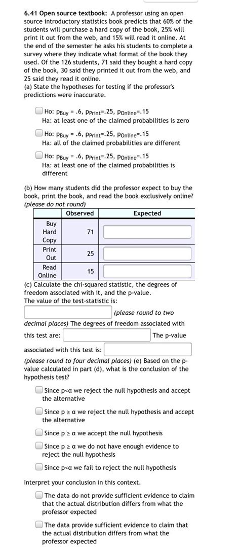 solved 6 41 open source textbook a professor using an open
