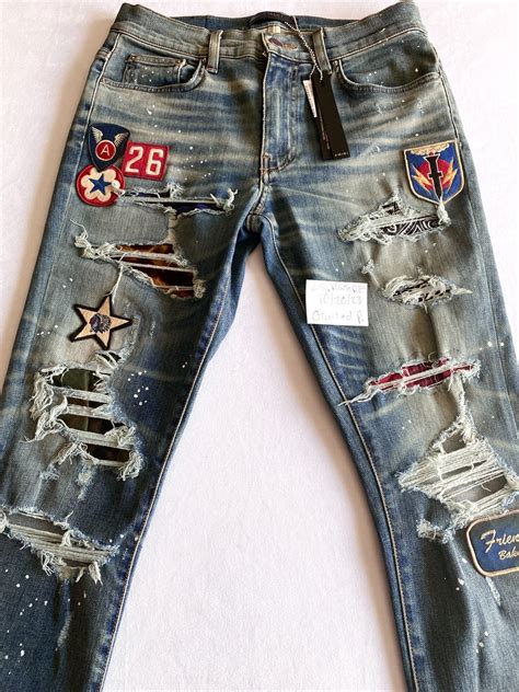 Amiri Amiri Art Patch Medium Indigo 32 Og Rare Grailed