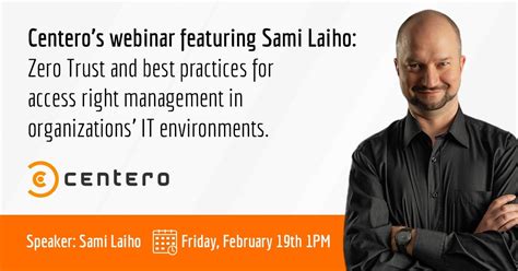 Free Webinar About Zerotrust And Best Practices For Access Right Management Cybersecurity