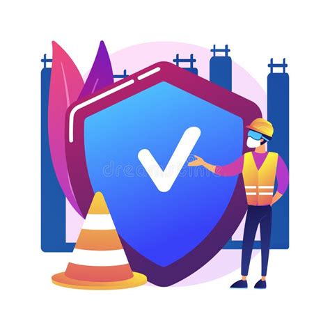 Workplace Safety Abstract Concept Vector Illustration Stock Vector Illustration Of