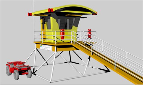 Stl File Beach Rescue Module・3d Print Design To Download・cults