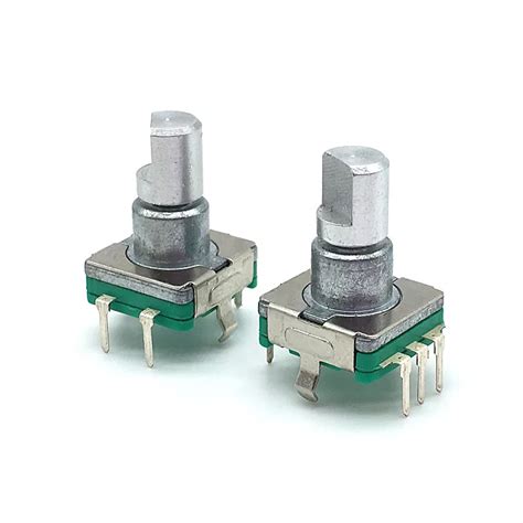 Ec11 Rotary Encoder With Push Button Switch 5pin 12mm D Shaft Makers
