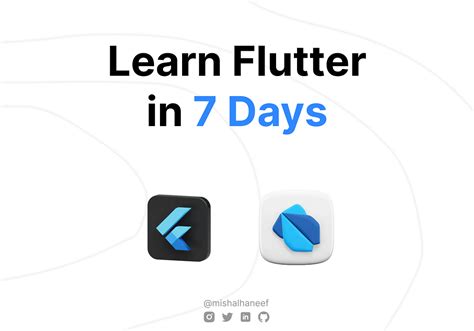 Learn Flutter In 7 Days A Comprehensive Guide For Beginners By