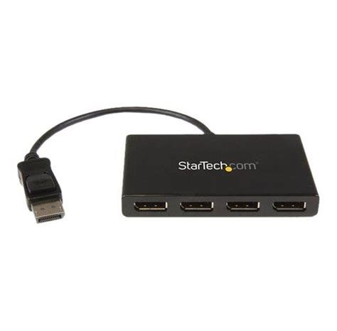 StarTech Com DisplayPort To DP Multi Monitor Splitter 4 Port MST Hub Video Splitter 4 Ports