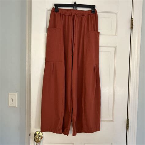 Redorange Halara Pants Wide Leg And Flowy Fits More Depop