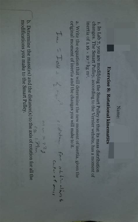 Solved Rotational Kinematics Please Answer All Parts And Chegg
