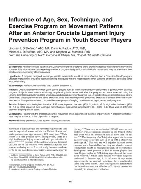 Influence Of Age Sex Technique And Pdf Knee Musculoskeletal System