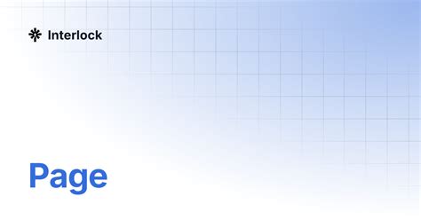 Page Interlock