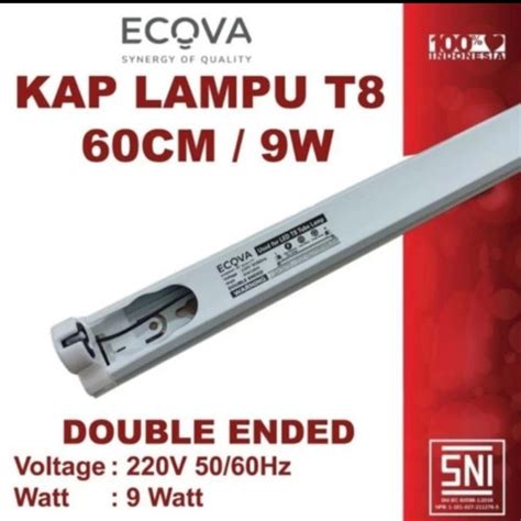 Jual Kap Lampu Tl Kap Lampu T Led Wat Cm Platinum ECOVA Jakarta Pusat Grand Lite