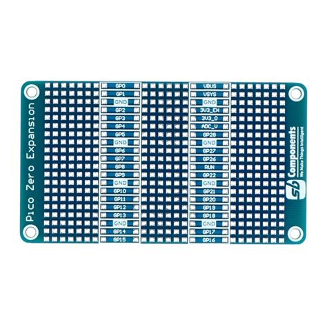 Pico Zero Expansion Prototypplatine Für Raspberry Pi Pico Sb Components Sku21505 Botland
