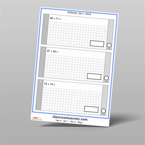Year 4 Autumn 1 Arithmetic Test Resource Classroom Secrets