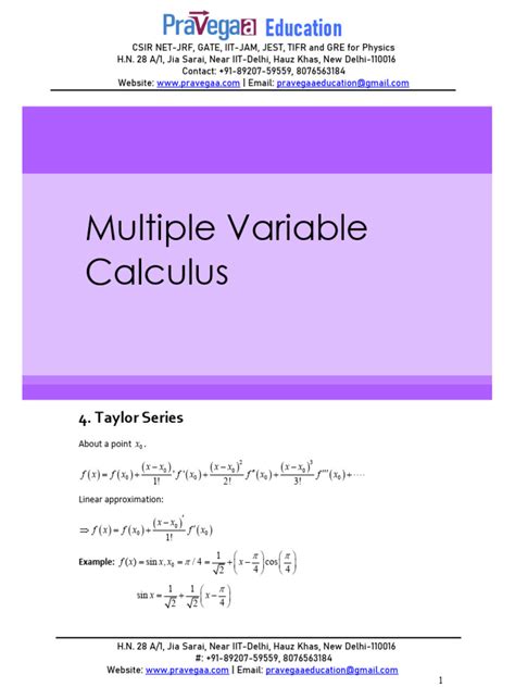 taylor series pdf mathematical analysis calculus