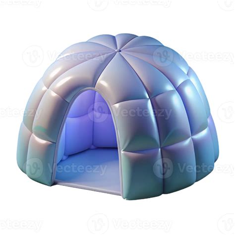 serene modern inflatable structure translucent material soft diffused
