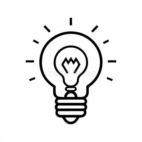Idea Icon Or Modern Line Symbol Vector Line Art And Icon Design With