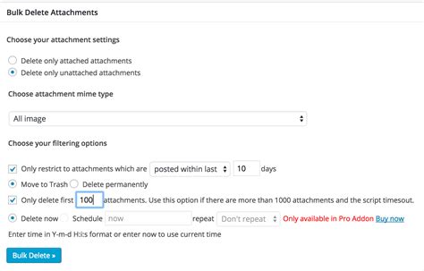 Bulk Delete Attachments 4 Bulk Wp