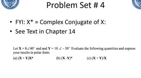 Solved SAMU COLLEL COM Problem Set 3 All Polar Form Ans Chegg Com