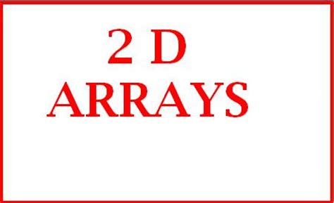 Examples Of Two Dimensional Array In Data Structure Lab Programming Exercises