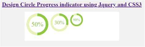 Design Circle Progress Indicator Using Jquery HTML And CSS SKPTRICKS