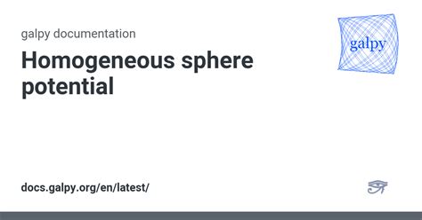 homogeneous sphere potential — galpy v1 11 1 dev0 documentation