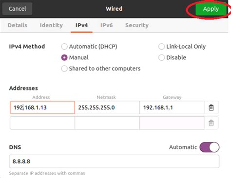 How To Set Static IP Of An Ubuntu Server Nucleio Information Services