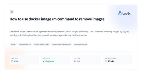 How To Use Docker Image Rm Command To Remove Images Labex