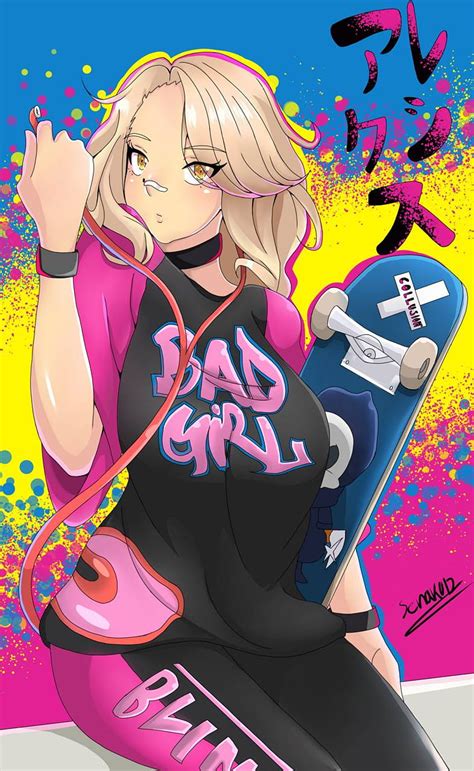 Skater Anime Girl