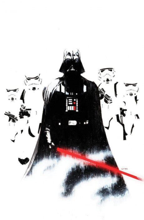 Star Wars Darth Vader Black White And Red 1 2nd Print B Marvel