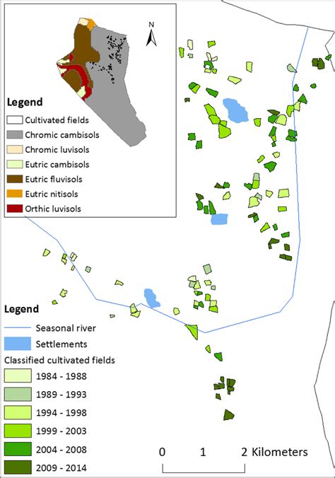 Spatial And Temporal Patterns Of Sampled Cultivated Fields In Relation