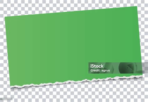 투명 한 배경에 텍스트에 대 한 공간이 찢어진 가장자리와 녹색 색 벡터 찢어진 종이 배너 0명에 대한 스톡 벡터 아트 및 기타