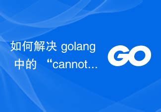 How To Solve Cannot Unmarshal Error In Golang Golang Php Cn
