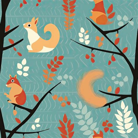 Premium Ai Image Agile Squirrel Nimbly Climbing A Tree Premium Ai Image Agile Squirrel Nimbly Climbing A Tree