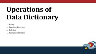 Data Dictionary Data And Types Of Data Pptx