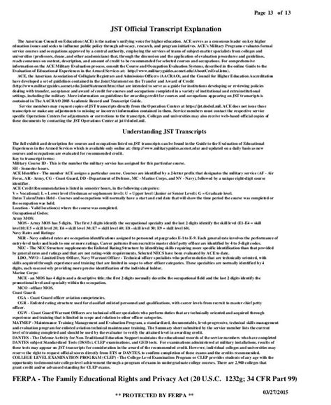 Jst Transcript