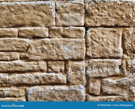 Chisel Marks On Historic Sandstone Blocks In Wall Stock Image Image Of Hand Wall 309474563