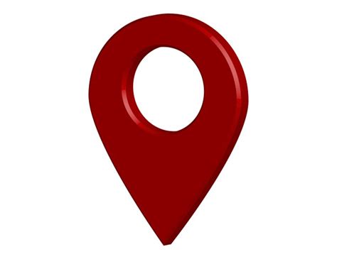 3d Gps Red Color Icon Dropping On Street Map Vector Image