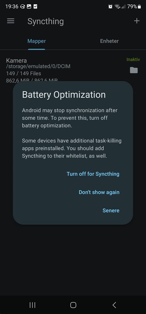 Backing Up Your Android Device Using Syncthing - Flemming's Blog