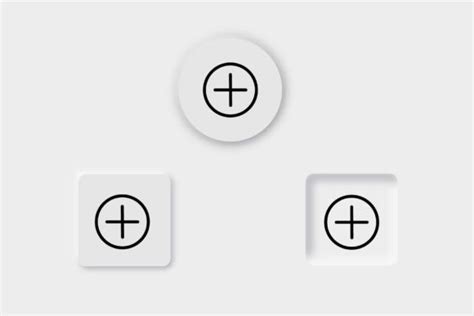 Plus Icon Button Graphic By Samiramammadova4888 · Creative Fabrica