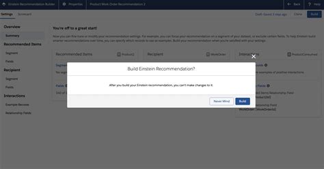 Get Started With Einstein Recommendation Builder Salesforce Admins