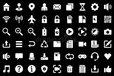 Basic User Interface Icon Set Universal And Common Website User Interface Icons Vector