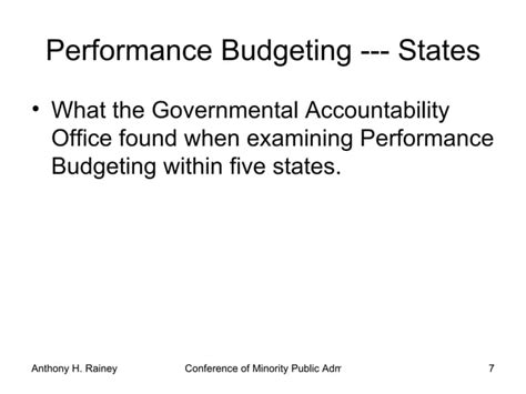 Performance Based Budgeting Ppt Business Accounting And Finance