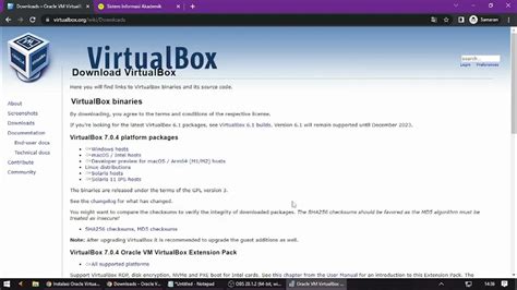 Tutorial Instalasi Virtual Box Youtube