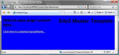 ScottGu S Blog Recipe Dynamic Site Layout And Style Personalization With ASP NET