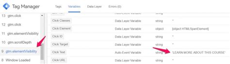 Track Element Visibility Based On Text With Google Tag Manager